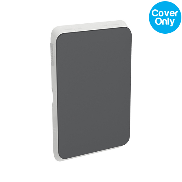 Clipsal Iconic Blank Plate Skin Anthracite | 3040C-AN