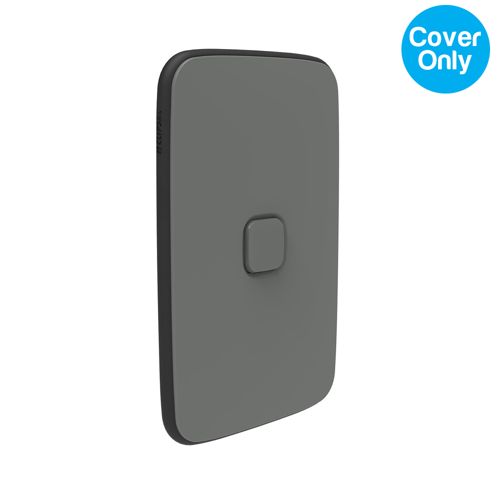 Clipsal Iconic Essence 1 Gang Skin Ash Grey | E3041C-AG