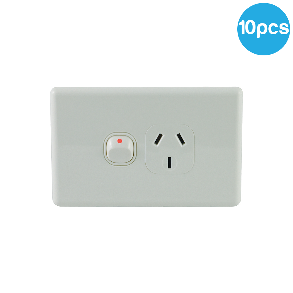Single Power Point 10A White GPO Socket Outlet AS/NZS Approved | eBay