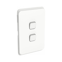 Clipsal Iconic 2 Gang Switch | 3042VA-VW