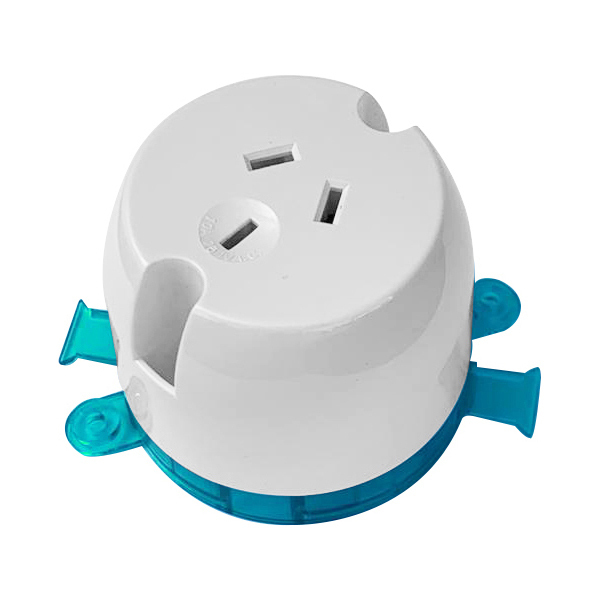 3 Pin 10A Single Surface Socket / Plug Base | eBay