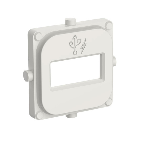 Clipsal 40 Series Single Mechanism Cap USB Warm Grey | 40E1USBCAP-WY