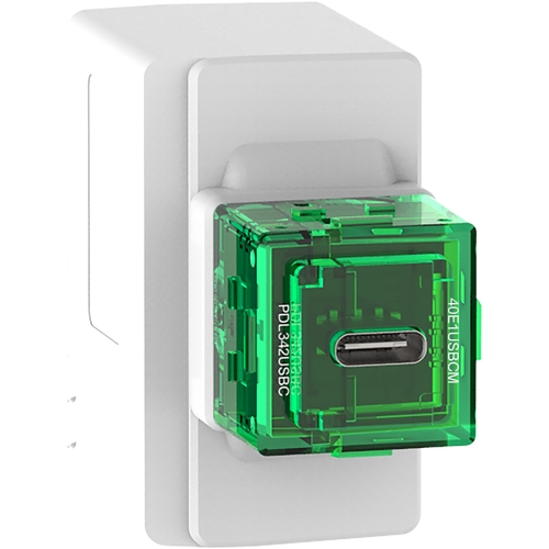 Clipsal 40 Series Single USB-C Charging Mechanism | 40E1USBCM-VW