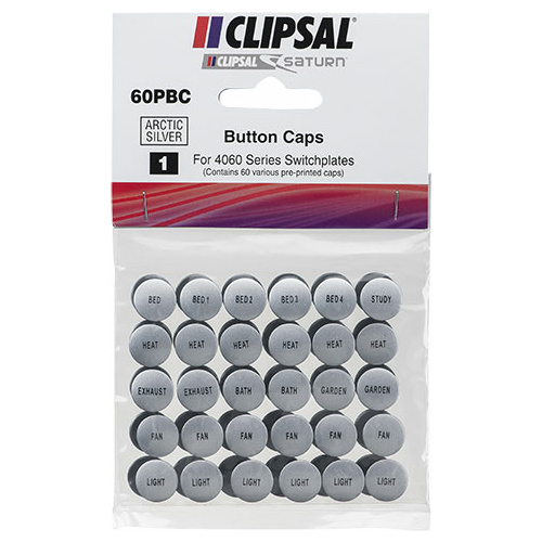 Clipsal Saturn Switch Mechanism Label Kit | 60PBC-3A