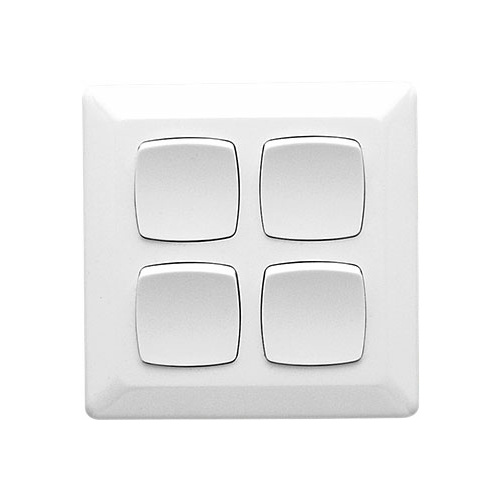 Clipsal Prestige 4 Gang Switch | MJS Electrical Supplies