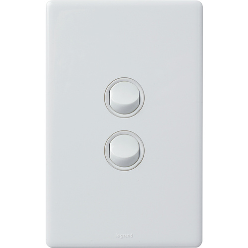 HPM Excel Life 2 Gang Switch | MJS Electrical Supplies