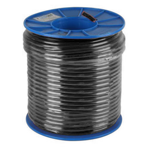 Flex Cable 0.75mm 2 Core - Black 100M | F2075