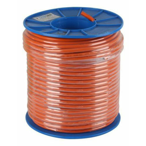 Flex Cable 4mm 3 Core + Earth - Orange 100M | F4040