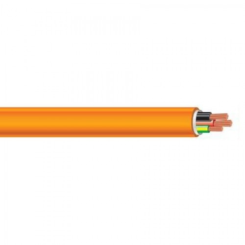 6.0mm 2 Core + Earth Orange Circular per mtr | MJS Electrical Supplies