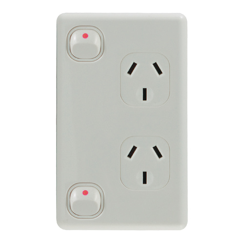 Double Powerpoint Vertical | MJS Electrical Supplies